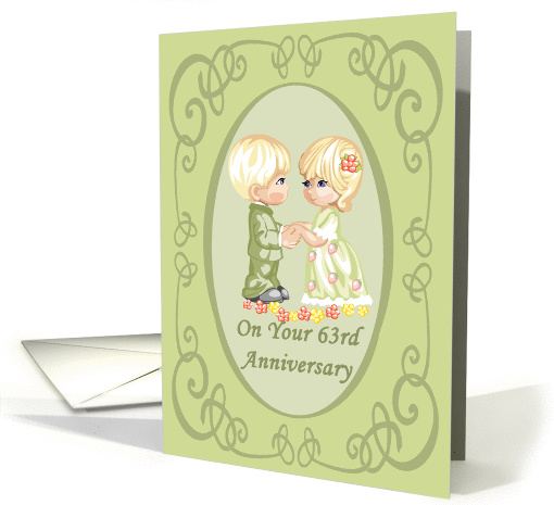 Cute Your 63rd Anniversary Card 339580