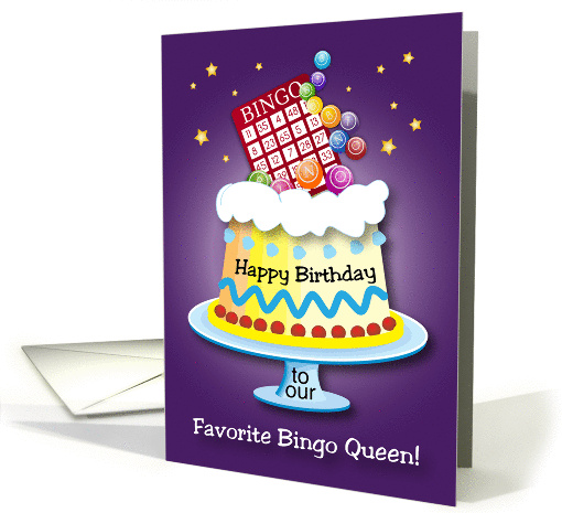 Happy Birthday To Bingo Queen Card 1337286 